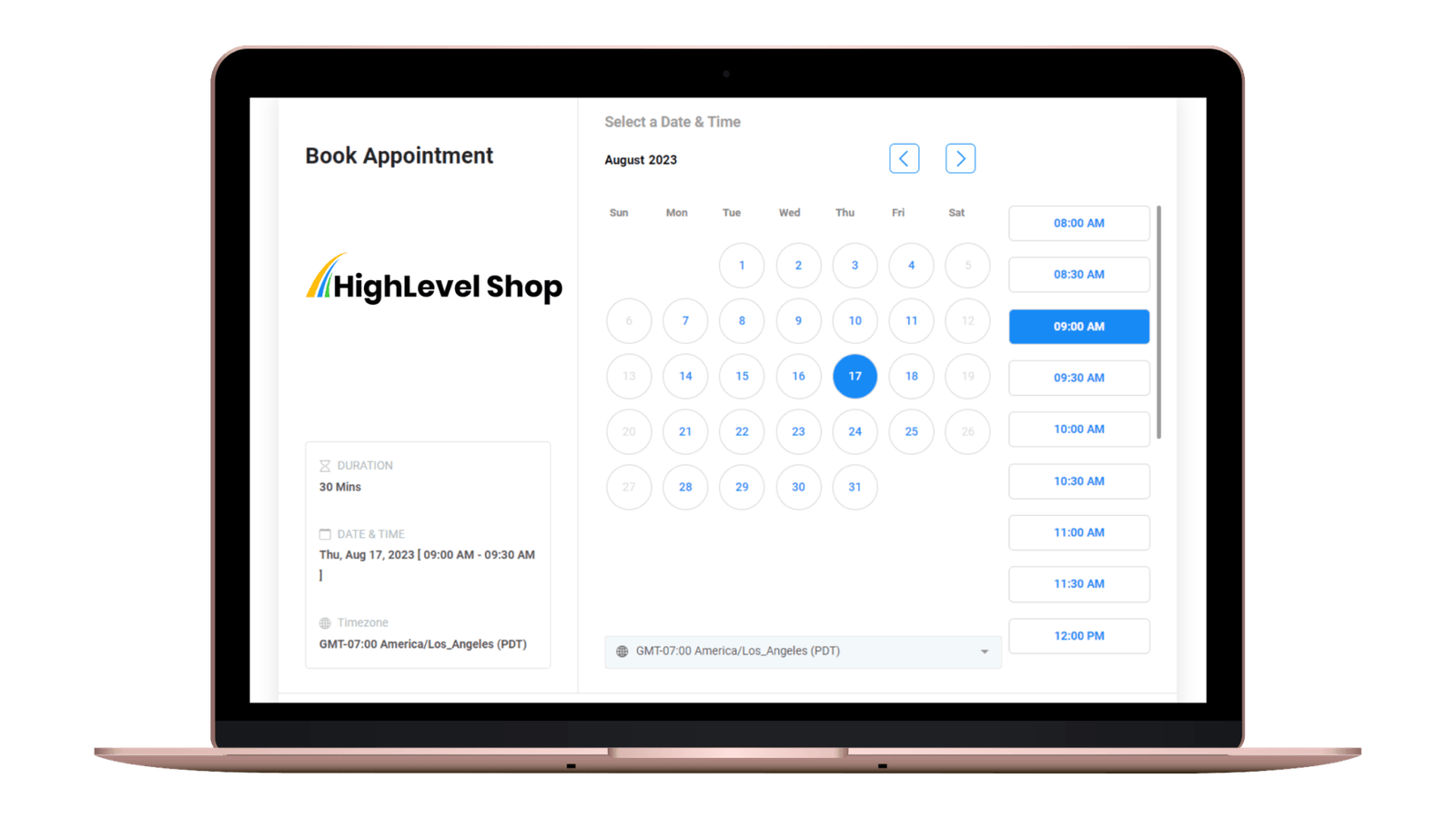 Appointment Confirmation - Top GHL Snapshots