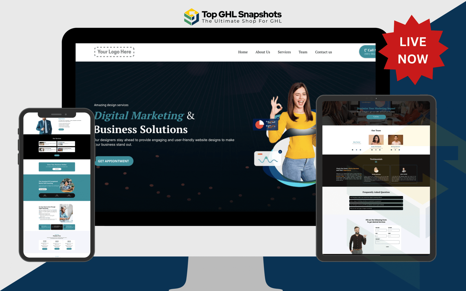 Digital Marketing Snapshot - Top GHL Snapshots